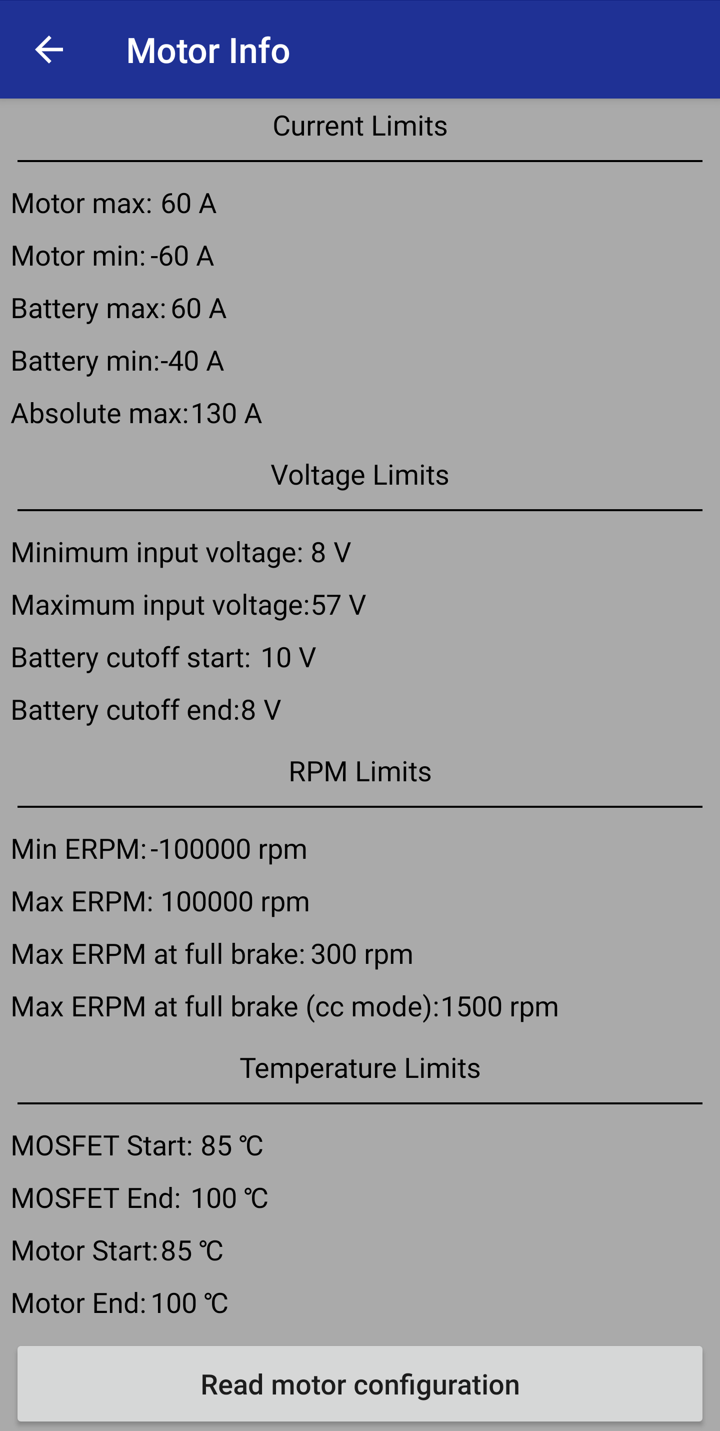 Motor Info Screen Top – Solid Circuits