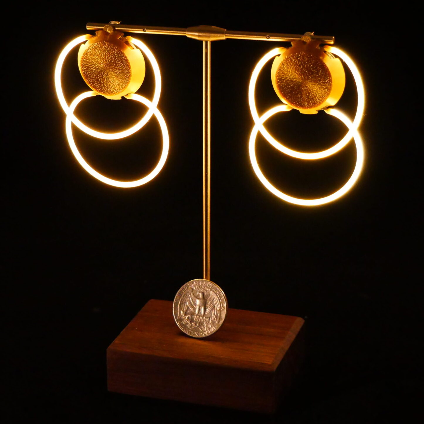 Halo LED Earrings: Design 3 – Solid Circuits